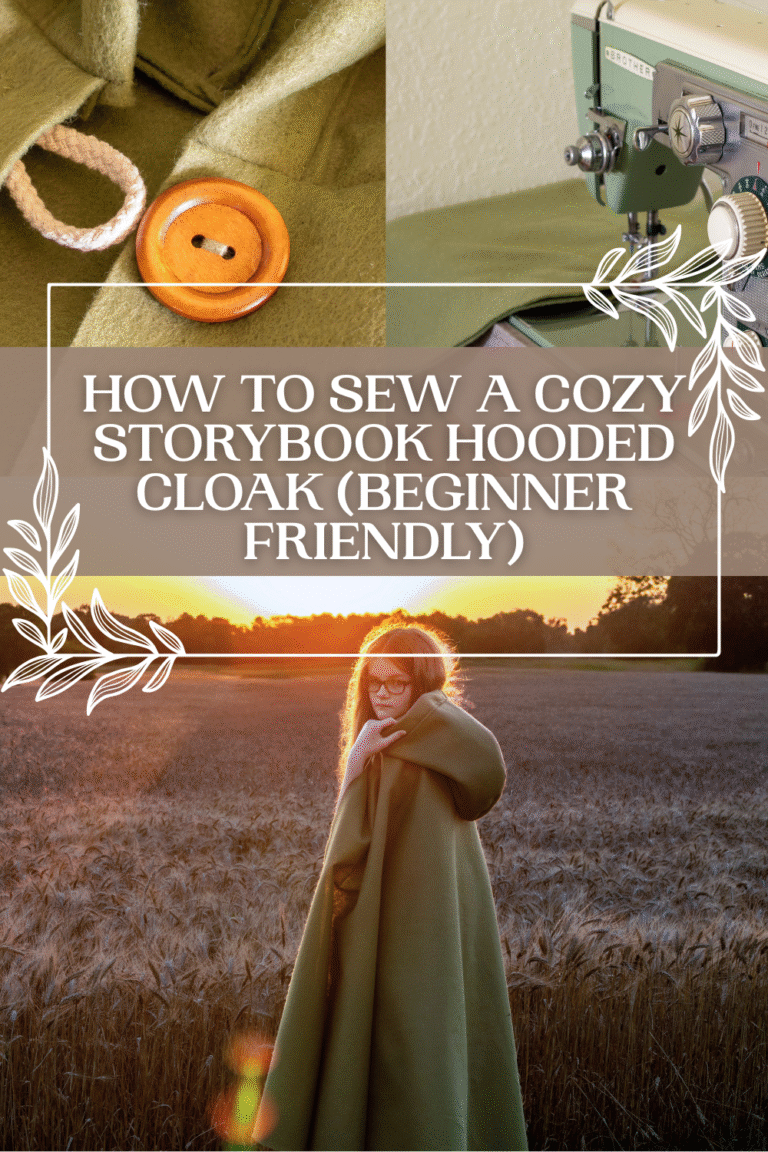 How to Sew a Cozy Storybook Hooded Cloak (Beginner Friendly) - The Cozy ...